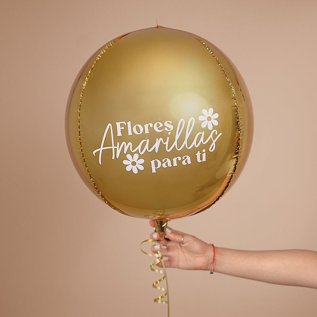 Globo Flores Amarillas – Magia.pe®