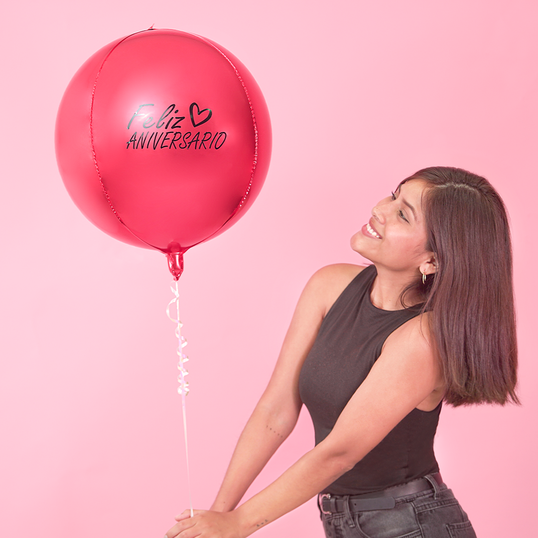 Globo "feliz aniversario" con helio - Magia.pe – Magia.pe®